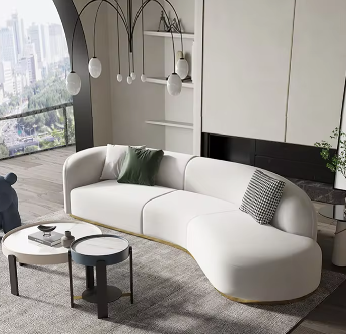Savelle Curved Sofa – Genesis Furniture